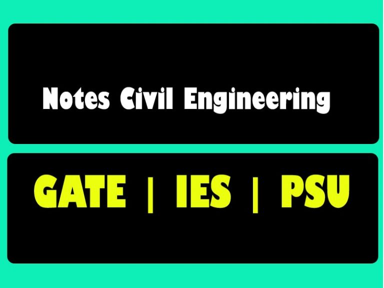 MADE Easy Class Notes Civil ENGG for GATE | ESE | PSU
