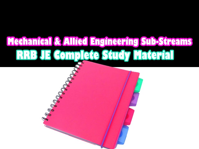 RRB JE Electronics and Allied Engineering All Sub-Streams Study Material
