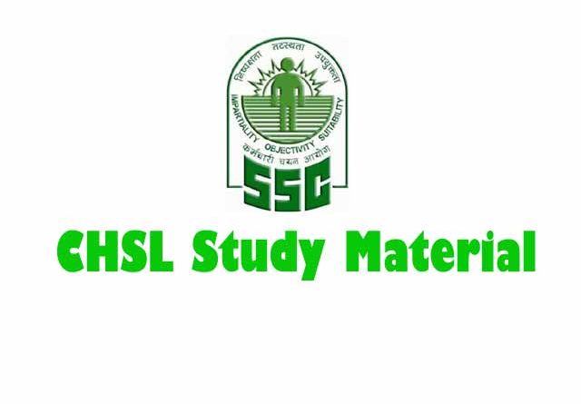 SSC CHSL (10+2) Toppers Study Material PDF Download! SSC CHSL (10+2) Toppers Study Material PDF Download!