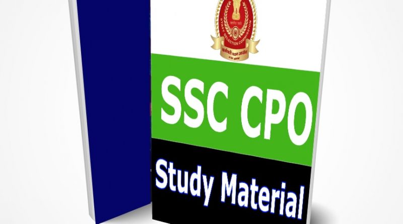 SSC CPO Study Material Book Notes Pdf [Full-Package]